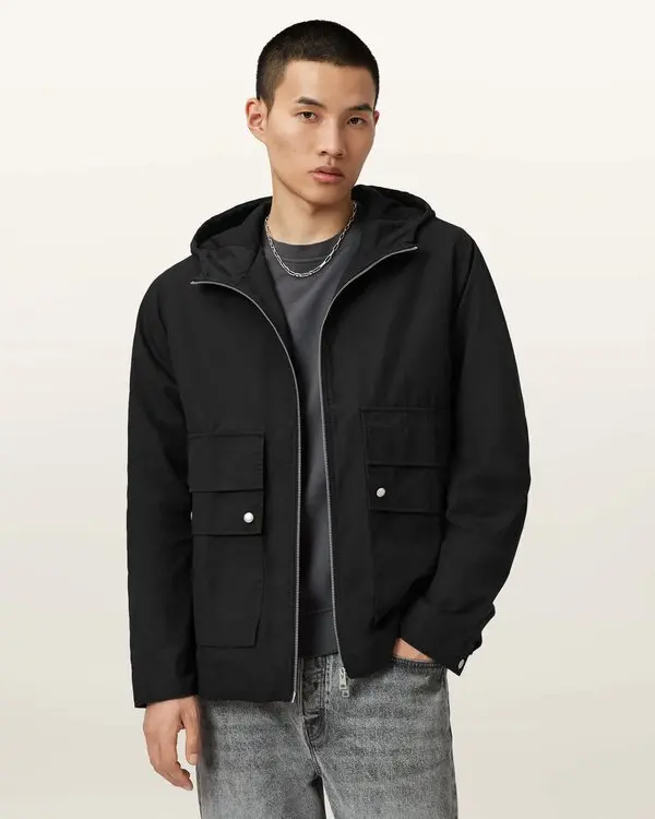 ALLSAINTS Morton Relaxed Fit Hooded Jacket
