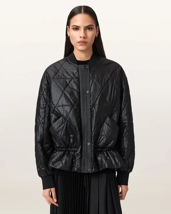 ALLSAINTS Alli Quilted Bomber Jacket