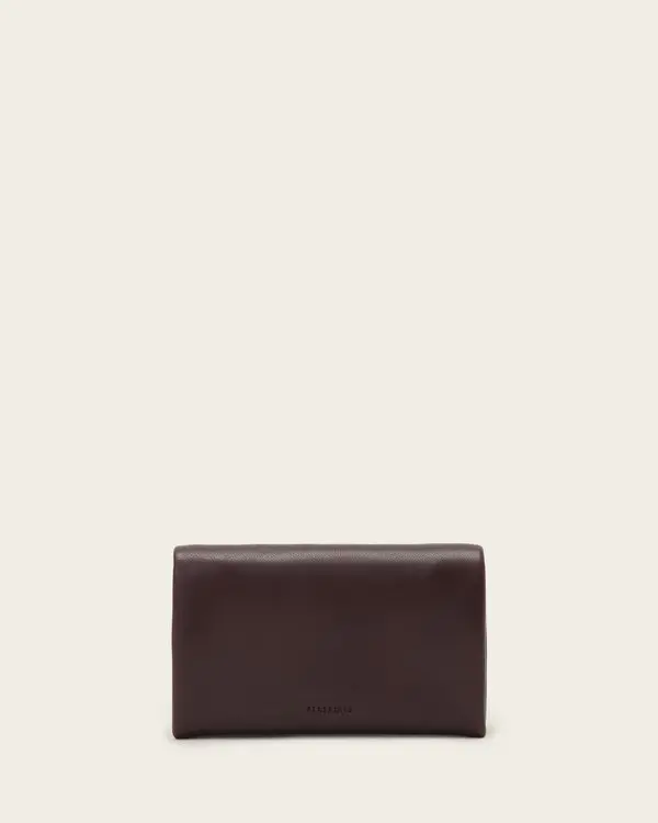 ALLSAINTS Harluna Leather Wallet - Red