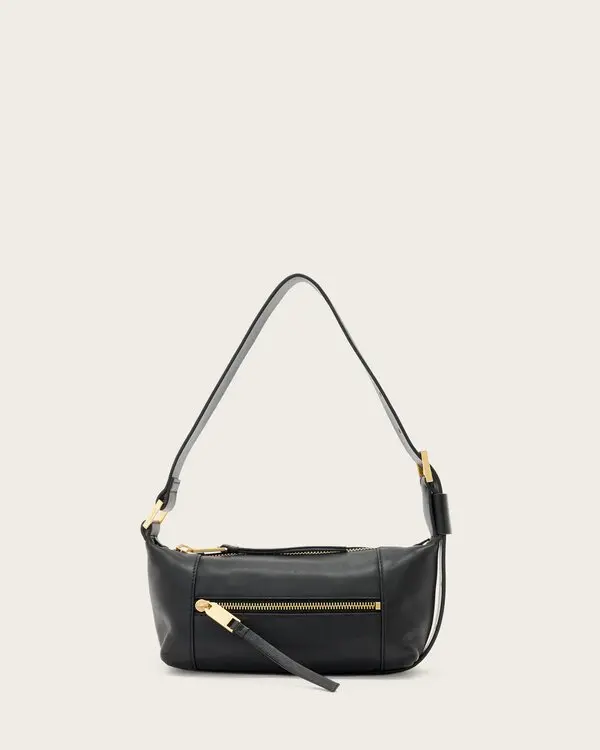ALLSAINTS Vega Leather Mini Bag - Black