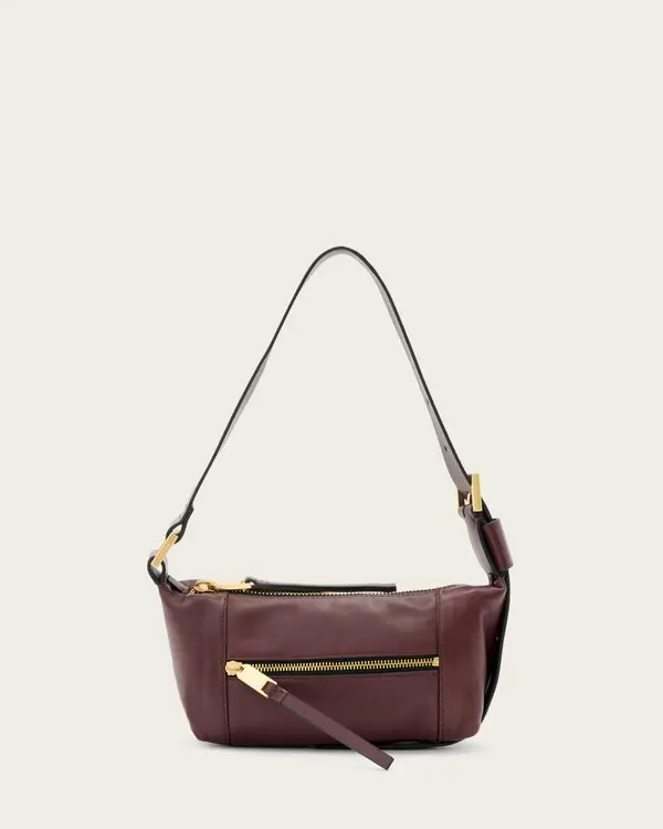 ALLSAINTS Vega Leather Mini Bag - Red