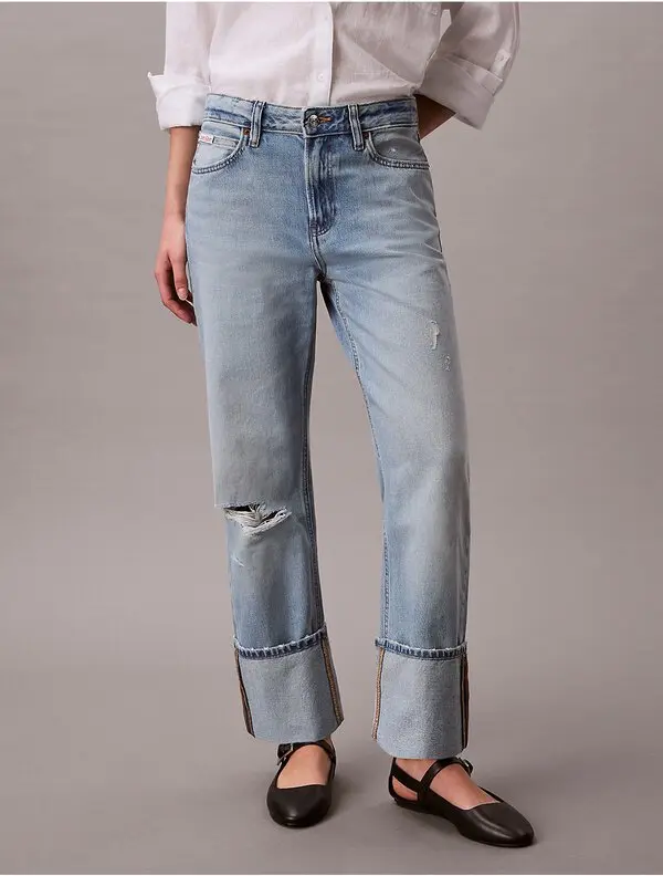 Calvin Klein Wide Cuff Relaxed Jeans - Huntington