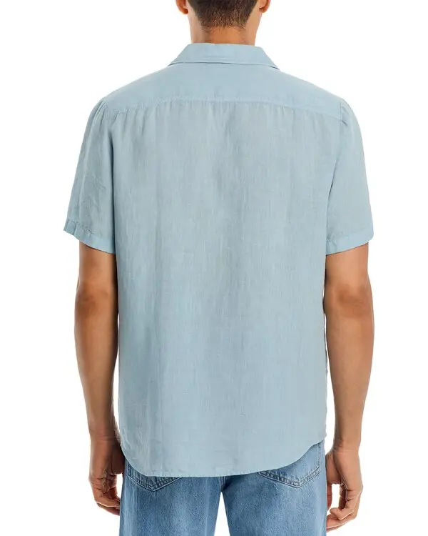 Hugo Ellino Short Sleeve Camp Shirt - Open Blue