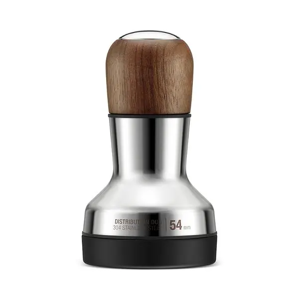 BREVILLE 54mm 2 In 1 Wood Espresso Tamper Distribution Tool - No Color