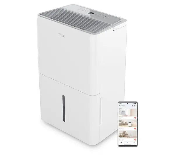 TCL 2000 Sq. Ft. 25-pint Smart Dehumidifier - One-color