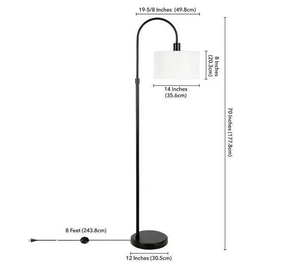 HUDSON&CANAL Veronica Arc Floor Lamp