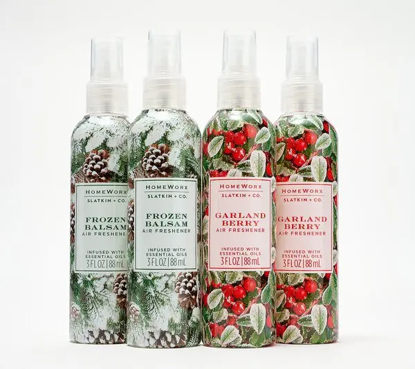 HOMEWORX BY SLATKIN + CO. As Is S/4 Travelsiz Freshener Spray - One-color