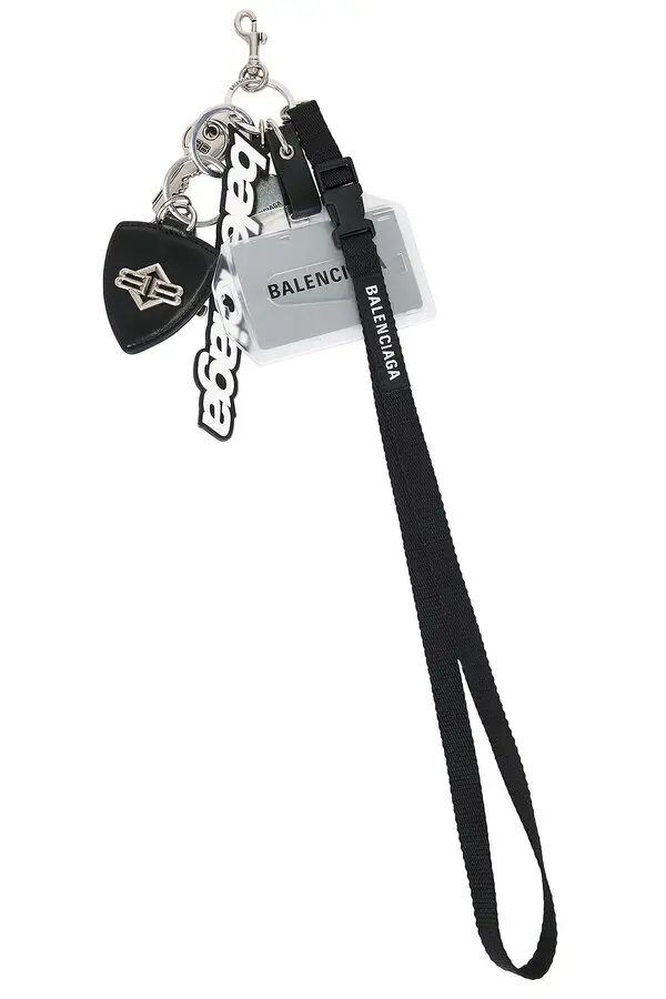 Balenciaga Keyring B - Silver & Multi Color