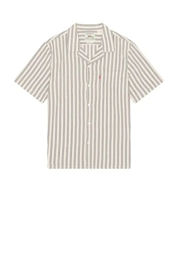 LEVI'S Sunset Standard Camp Shirt In White