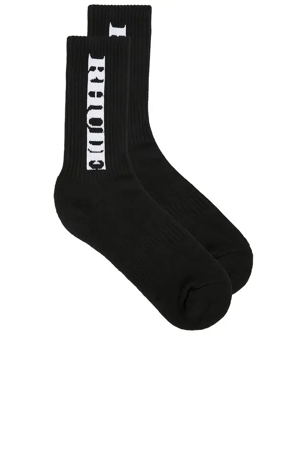Rhude Dinero Socks - Black & White