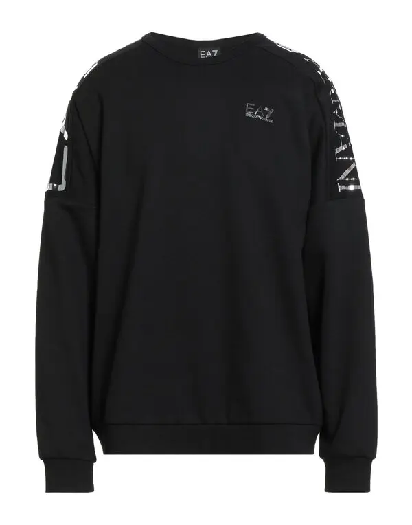 EA7 Sweatshirt In Cotton, Polyester, And Elastane