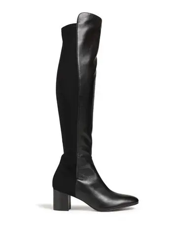 STUART WEITZMAN Leather & Textile Over-the-knee Boots