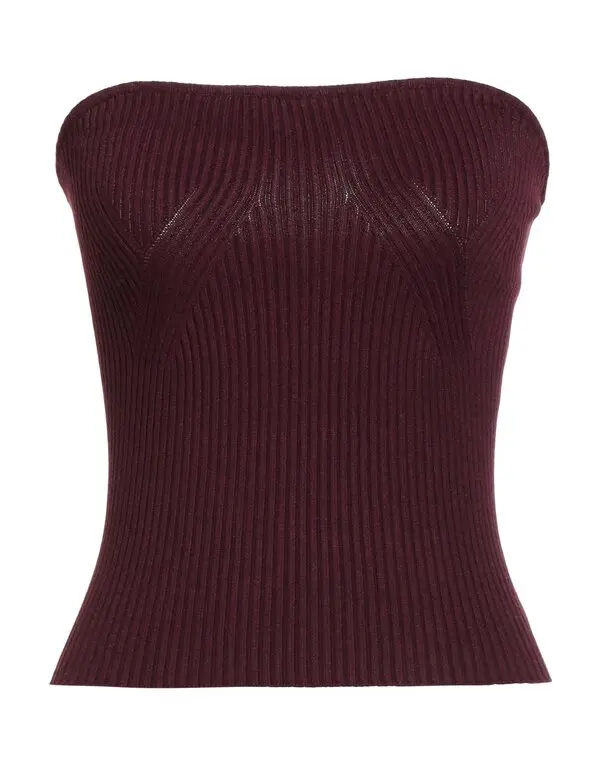 VICOLO Knitted Tube Top - Red