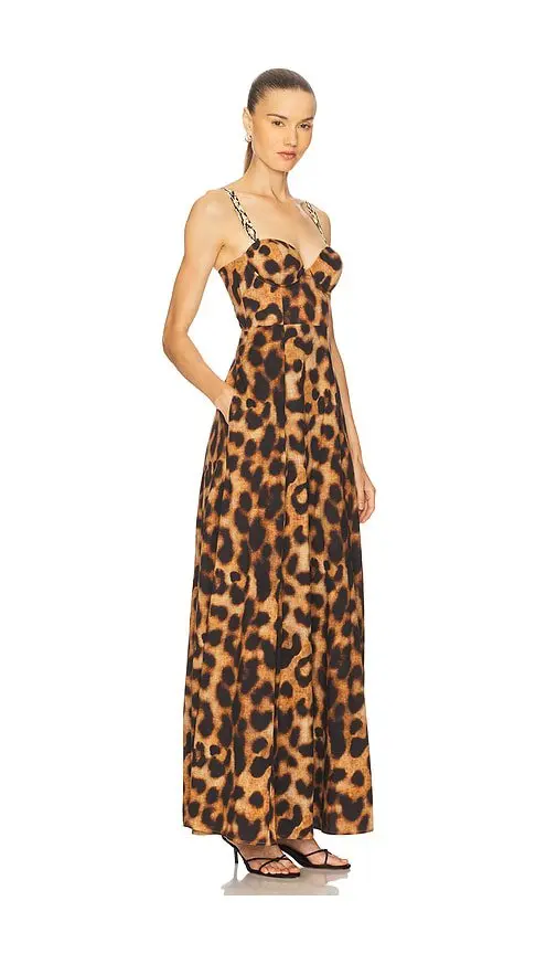 black and gold leopard dress Jovani Prom Dress 43643 Black/Gold / 12 main image 0