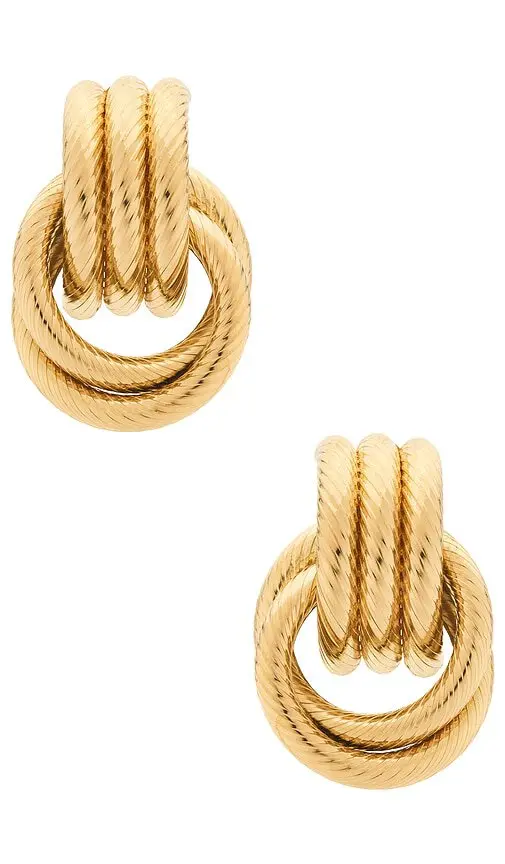 LOVERS AND FRIENDS Elsie Tone Earrings - Gold