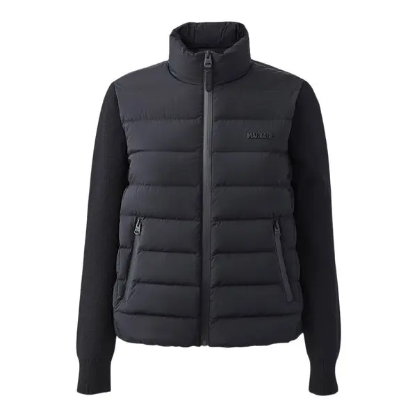 Mackage Oceane-cityz Light Down Mixed-media Jacket - Black