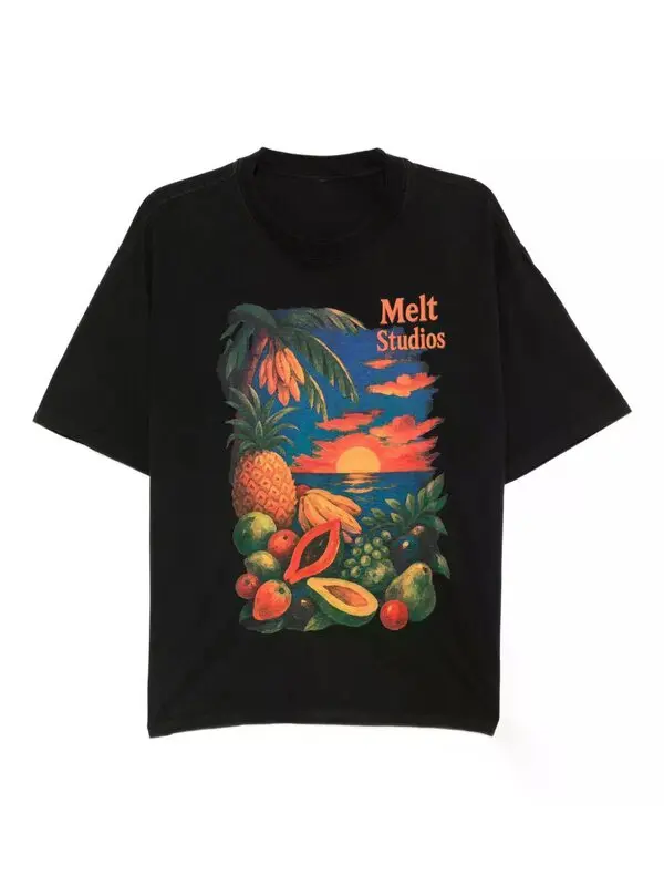 MELT Graphic-print Cotton T-shirt