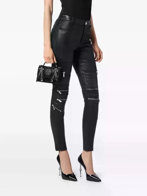 Philipp Plein Rhinestone-embellished Clutch - Black