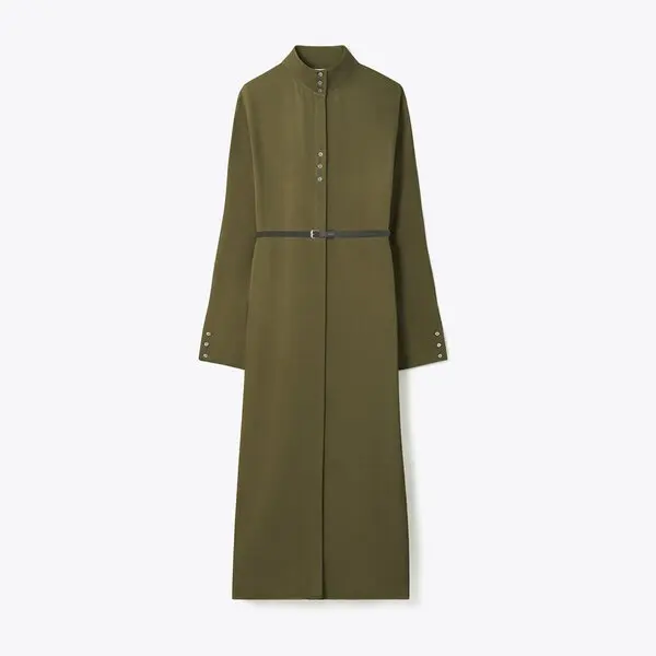Tory Burch Satin Shirtdress
