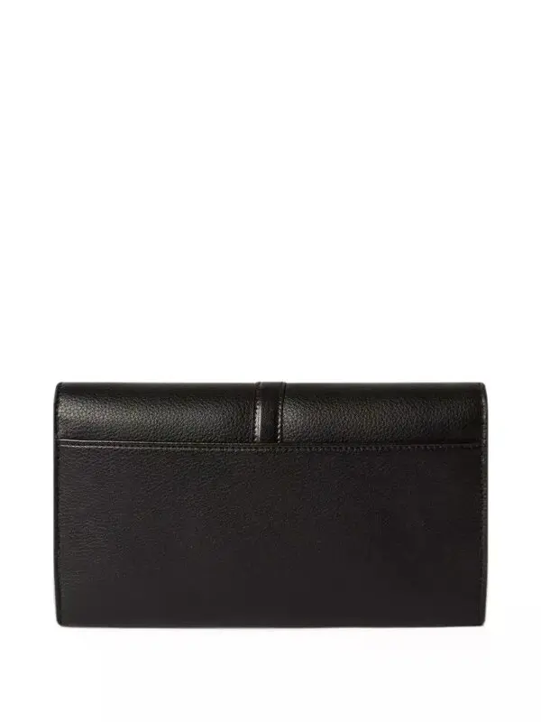Stella McCartney Ryder Padlock Flap Continental Clutch Bag - Black
