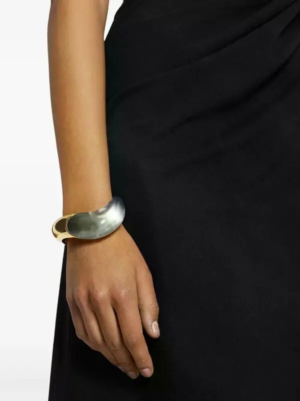 LANVIN Two-tone Cuff Bracelet