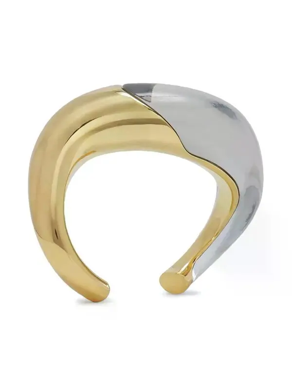 LANVIN Two-tone Cuff Bracelet