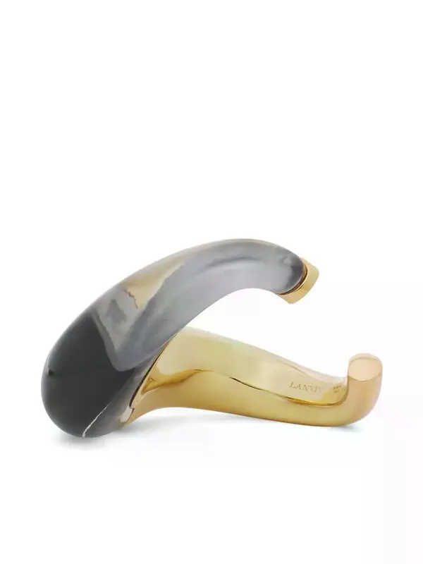 LANVIN Two-tone Cuff Bracelet