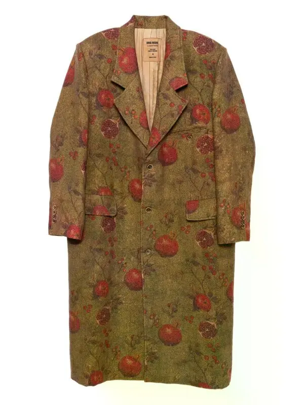 UMA WANG Pomegranate-print Coat