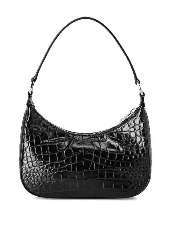 Philipp Plein Crocodile-embossed Shoulder Bag - Black