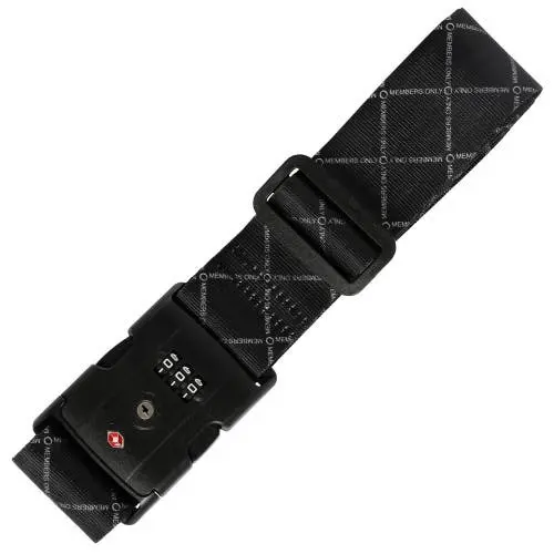 MEMBERS ONLY Adjustable Luggage Strap With Combination Lock