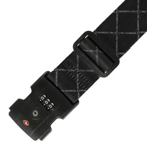 MEMBERS ONLY Adjustable Luggage Strap With Combination Lock