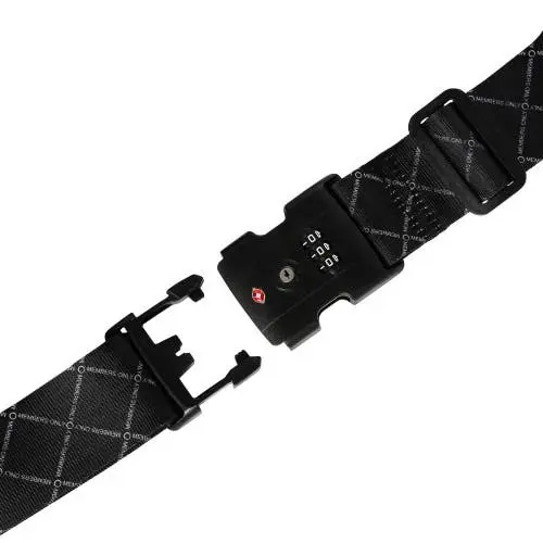 MEMBERS ONLY Adjustable Luggage Strap With Combination Lock
