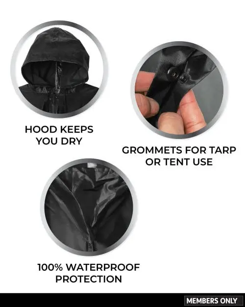 MEMBERS ONLY Waterproof Rain Poncho