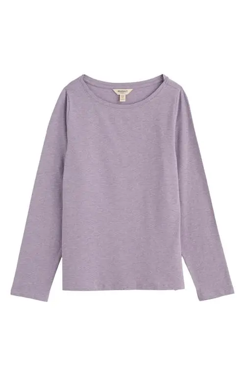 SEASALT CORNWALL Easel Long Sleeve Organic Cotton Top - Grape Thistle