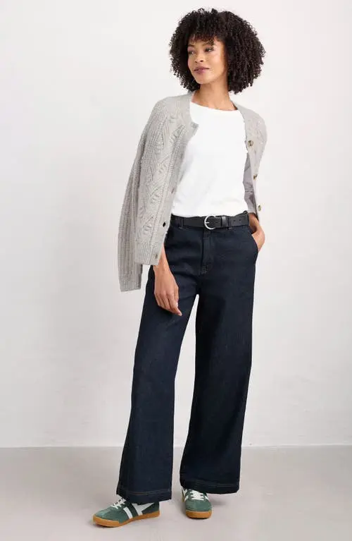 SEASALT CORNWALL Easel Long Sleeve Organic Cotton Top - Salt