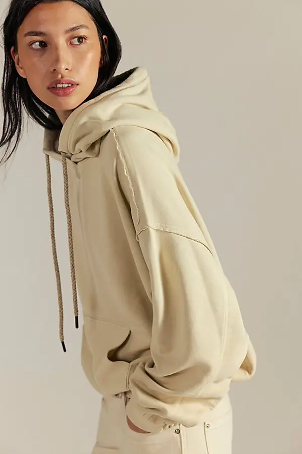 Free People We The Free Of A Feather Hoodie - White Swan