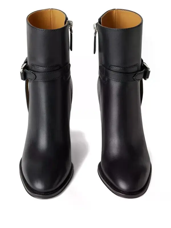 Ralph Lauren 90mm Donnely Buckle-strap Boots - Black