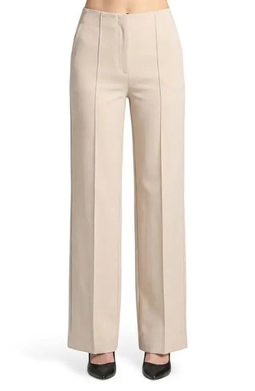 APNY Pintuck Pleat Trousers - Champagne