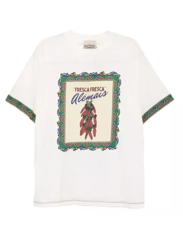 ALEMAIS Katerina Chilli T-shirt - White