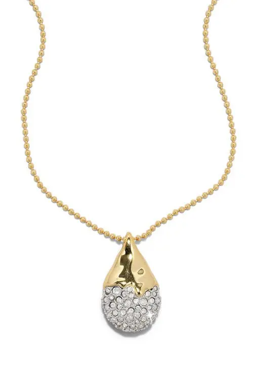 Alexis Bittar Solanales Teardrop Pendant Necklace - Gold/crystals