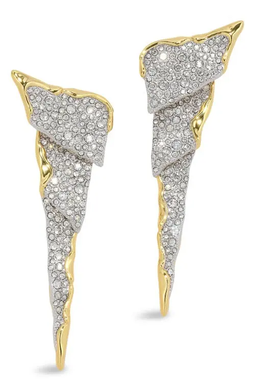 Alexis Bittar Solanales Crystal Cascade Drop Earrings - Gold/crystals