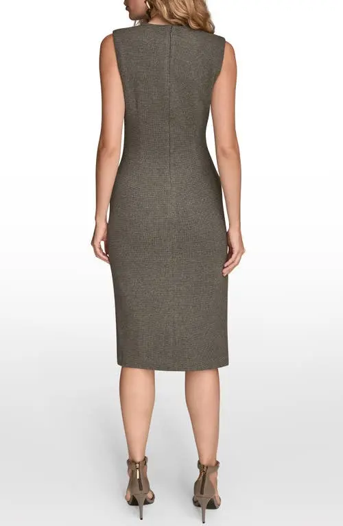 donna karan grey dress Sleeveless Floral Sequin Cowl Back Gown | Gown main image 0