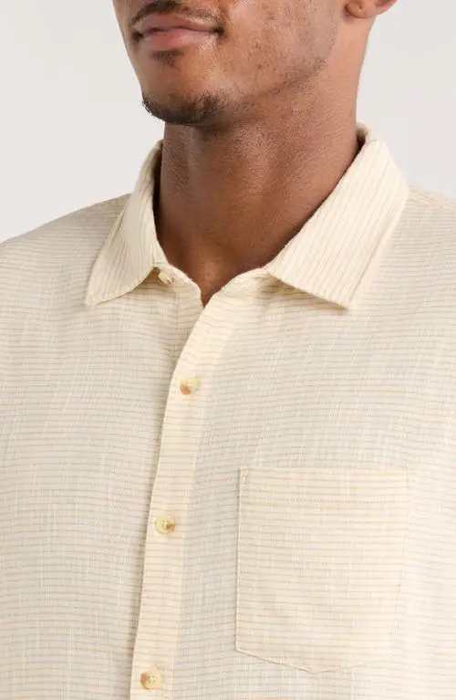 Marine Layer Classic Stripe Stretch Cotton Button-up Shirt