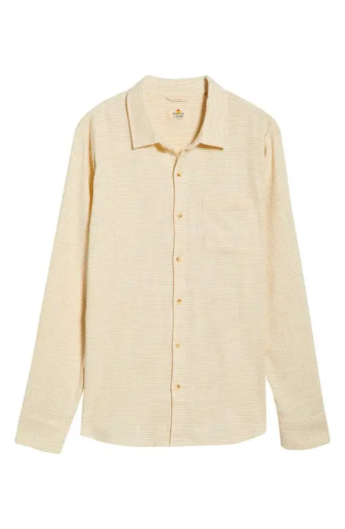 Marine Layer Classic Stripe Stretch Cotton Button-up Shirt