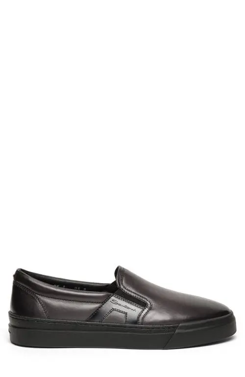 Santoni Leather Loafer - Grey