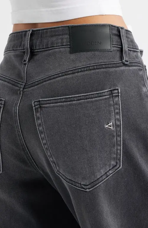 HIDDEN JEANS Cropped Barrel Jeans