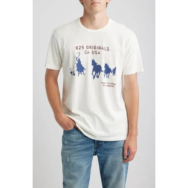 925 ORIGINALS Cowboy Graphic T-shirt - Off White