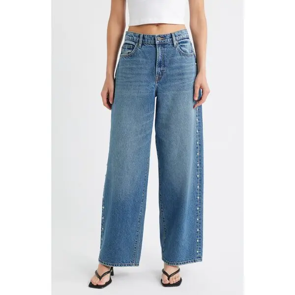 HIDDEN JEANS Side Stud Baggy Jeans