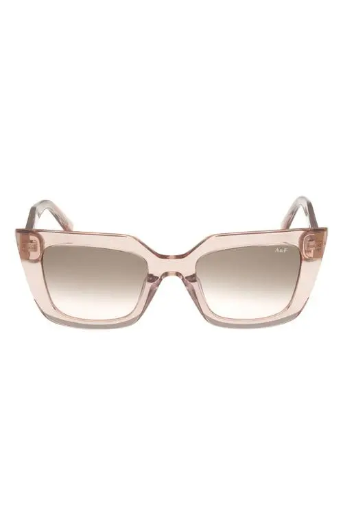 Abercrombie 51mm Cat Eye Sunglasses - Smoke Blush Gradient Lens