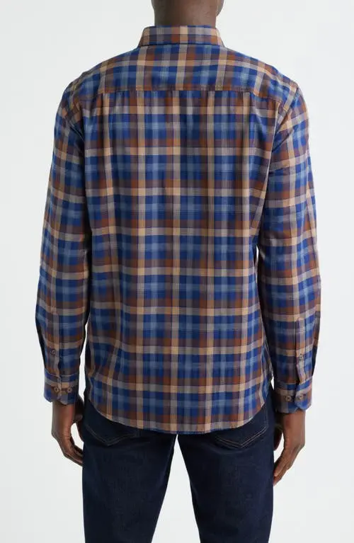 Johnston & Murphy Heather Plaid Button-down Shirt